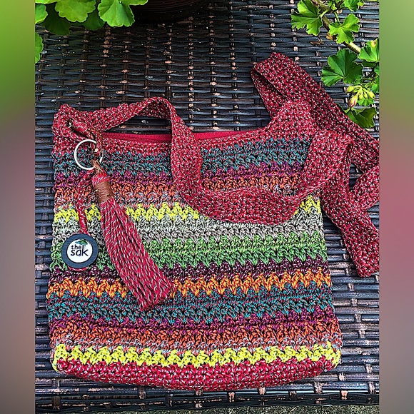 The Sak | Bags | The Sak Multi Colored Crochet Crossbody Bag Fully ...